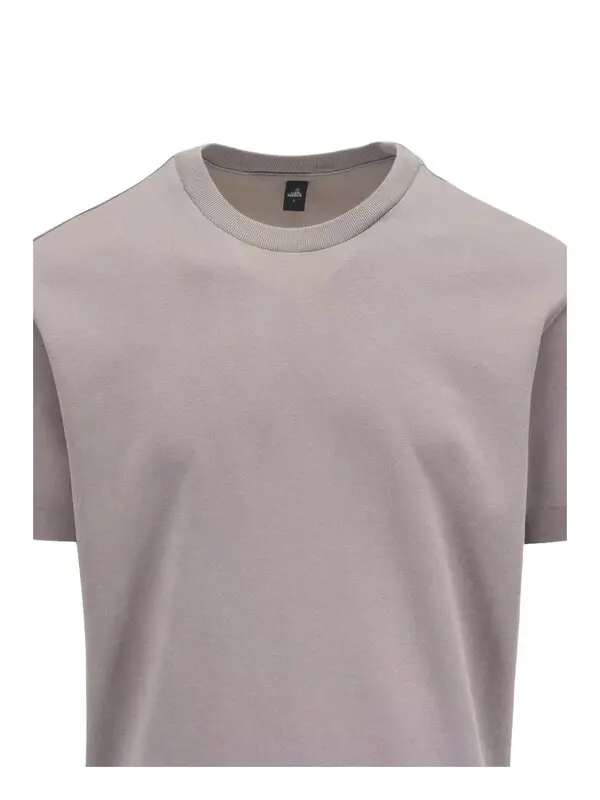 WAHTS Miles Ribbed-trim Piqué T-shirt - Grey