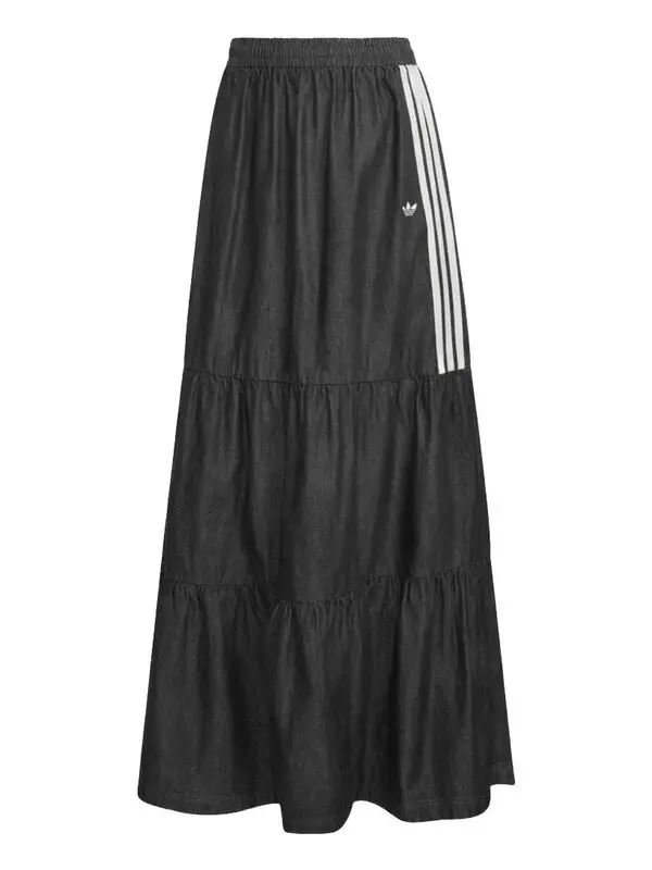 Adidas Denim Maxi Skirt - Black