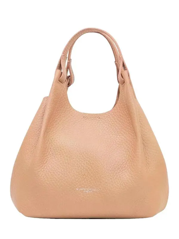 GIANNI CHIARINI Dua Grained Leather Tote Bag - Neutrals