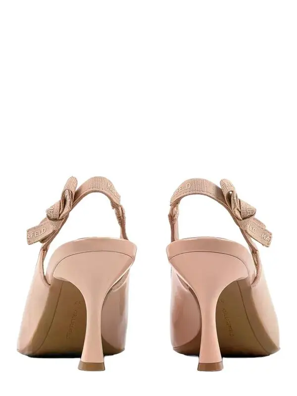 Karl Lagerfeld Slingback Heeled Pumps - Pink