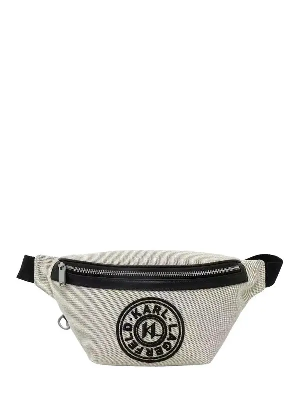 Karl Lagerfeld Logo Patch Belt Bag - Neutrals