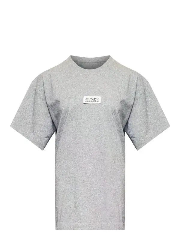 MAISON MARGIELA Mélange Cotton Jersey T-shirt - Grey
