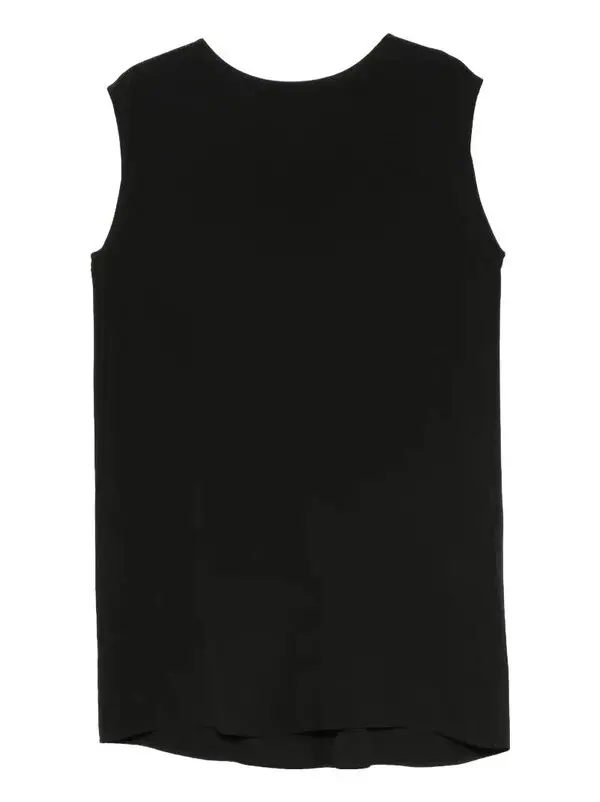 Sú Pleated Sleeveless Mini Dress - Black