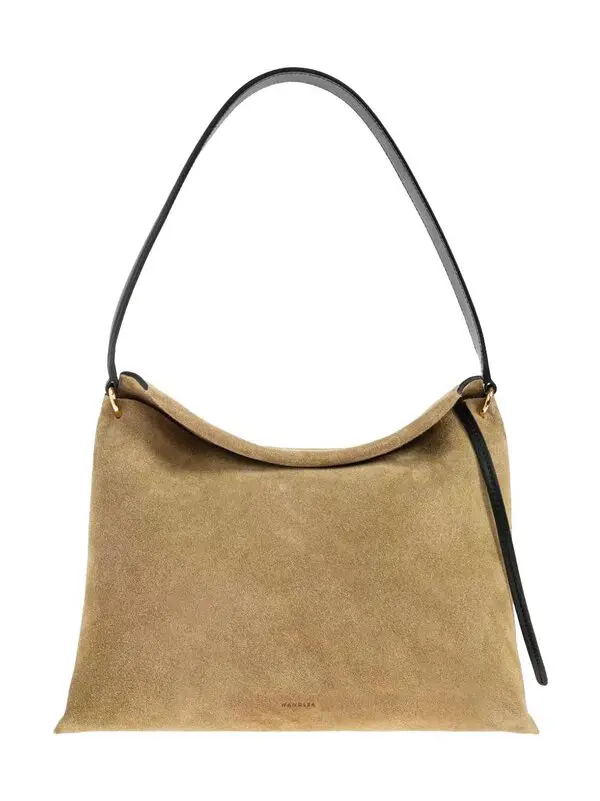 WANDLER Small Penelope Suede Tote Bag - Neutrals
