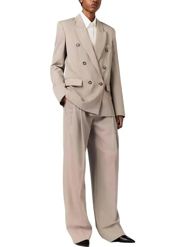 Stella McCartney Pleated Wide-leg Trousers - Neutrals