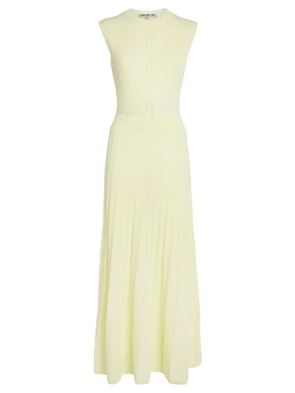 EDELINE LEE Knitted Sleeveless Maxi Dress - Yellow