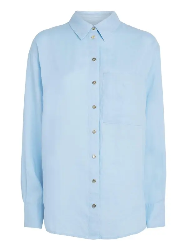 Heidi Klein Linen Shirt - Blue