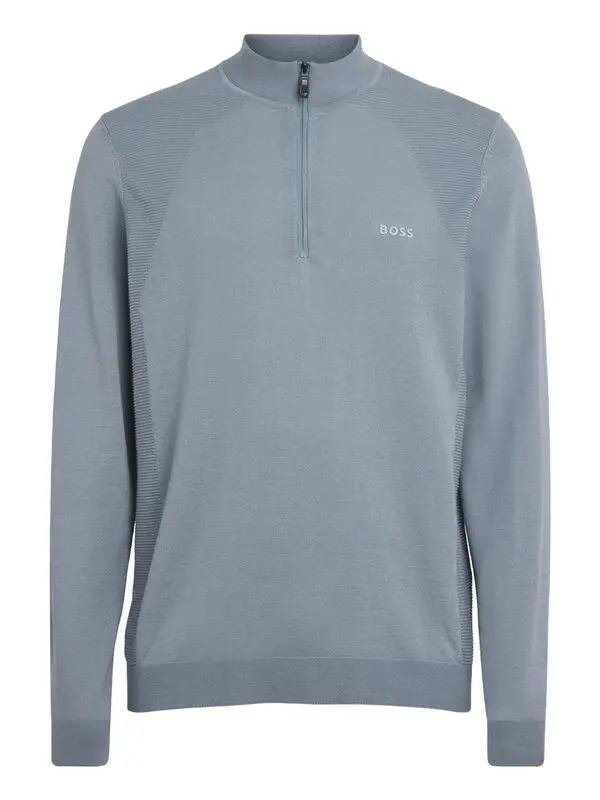 BOSS Momentum Lite Zip-up Sweatshirt - Grey