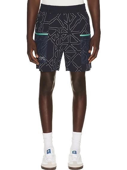 MALBON Mesh Basket Shorts - Midnight