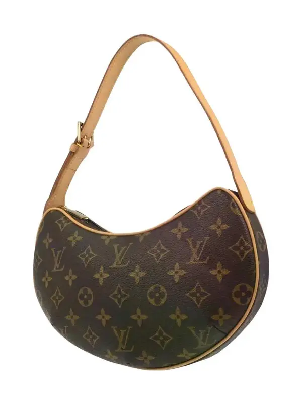 LOUIS VUITTON Monogram Croissant Pm Shoulder Bag - Brown