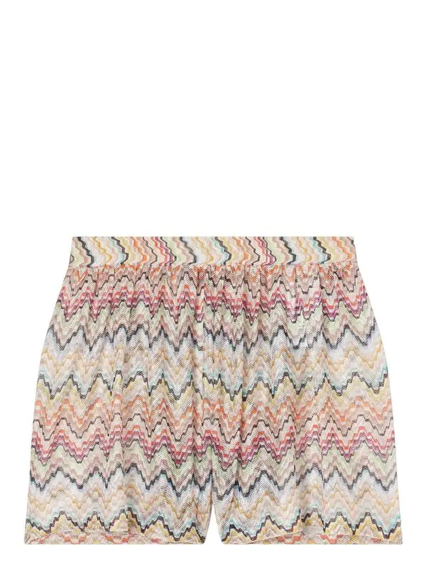 Missoni Chevron Crochet-knit Shorts - Multi