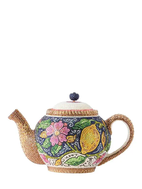 Judith Leiber Teapot Crystal Clutch - Multi