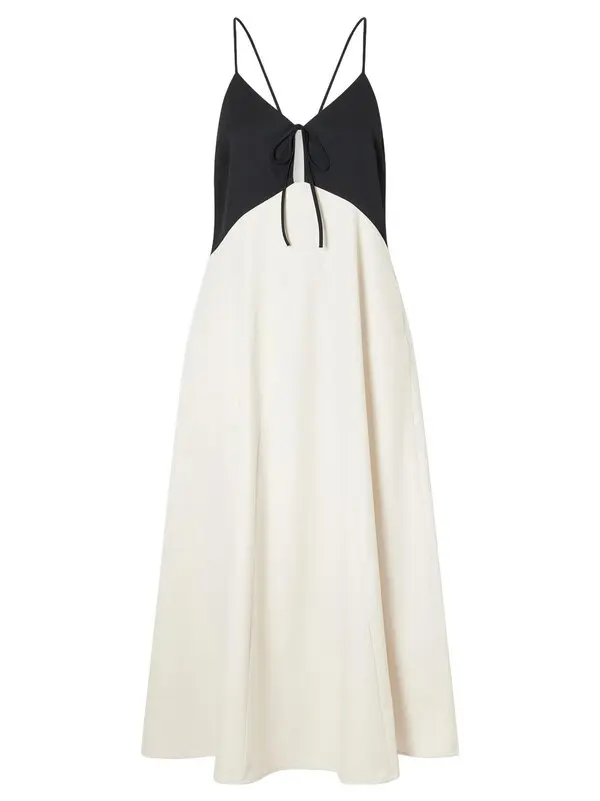 Sea Angelina Two-tone Twill Maxi Dress - Multi