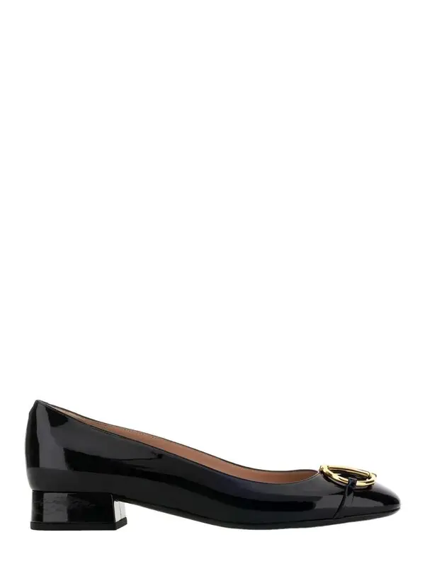 Gucci 25mm Leather Ballet Flats - Black