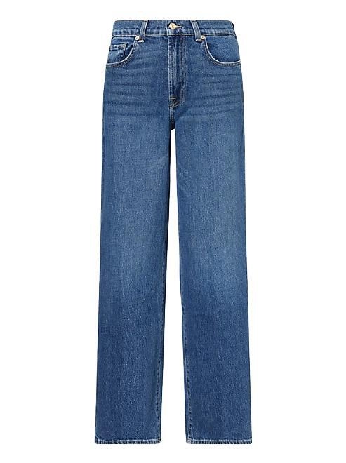 7 For All Mankind Stovepipe Straight-leg Jeans - Seaside