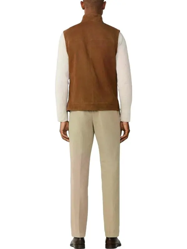 HACKETT LONDON Suede Gilet - Neutrals