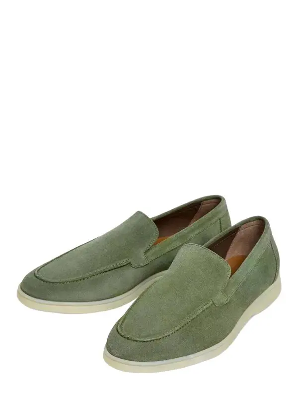 HACKETT LONDON Martin Suede Loafers - Green