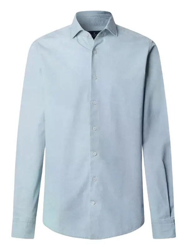 HACKETT LONDON Light-wash Denim Shirt - Blue