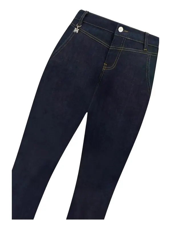 Amiri Logo-charm Bootcut Jeans - Blue
