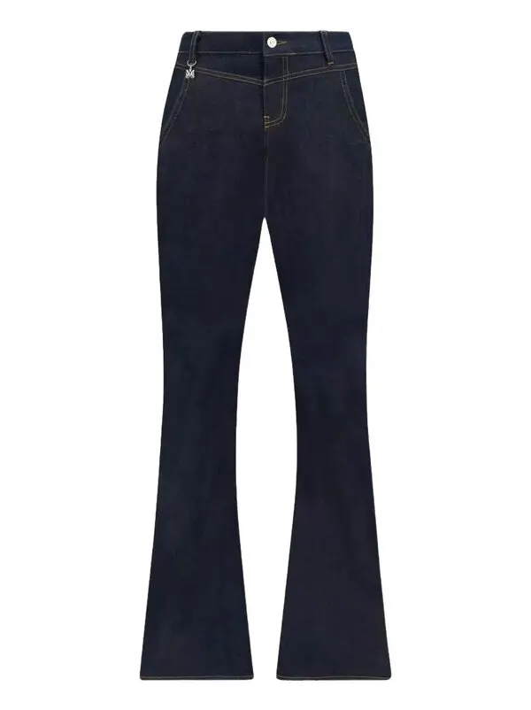 Amiri Logo Charm Bootcut Jeans - Blue