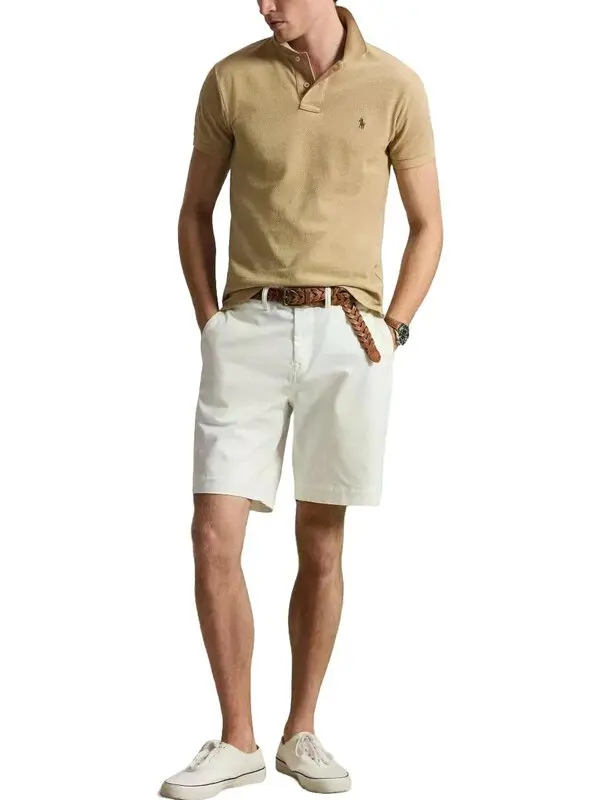 Polo Ralph Lauren Embroidered Cotton Polo Shirt - Neutrals