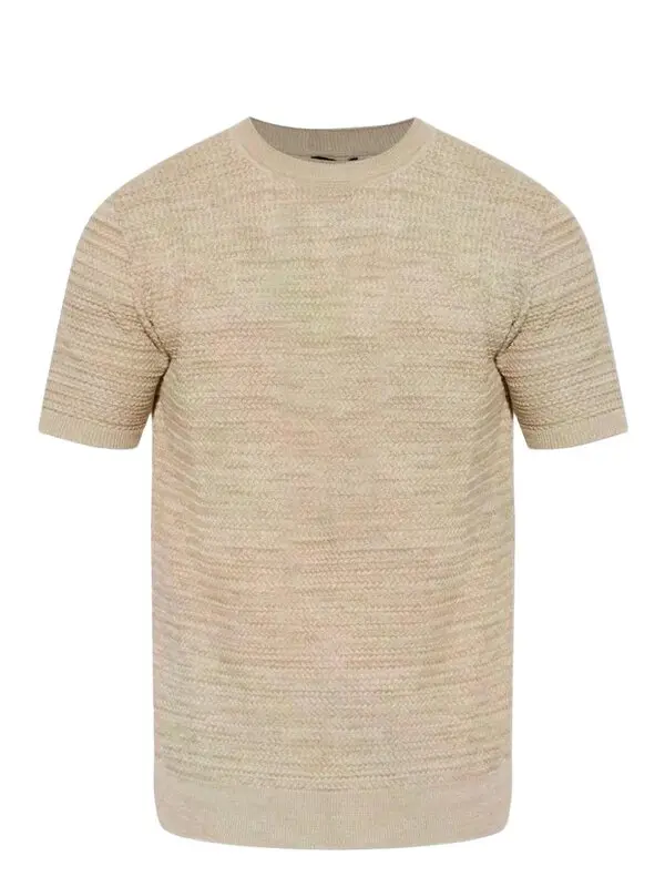 Etro Textured Pegasus-patch T-shirt - Neutrals