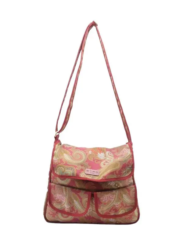 Etro Paisley-print Flap Crossbody Bag - Pink