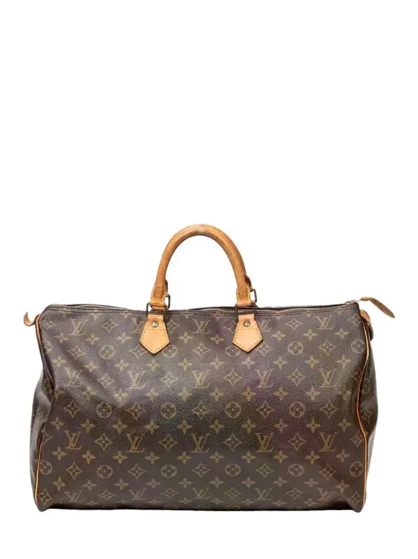 LOUIS VUITTON Monogram Speedy Handbag - Brown