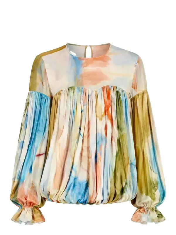 Ulla Johnson Pearl Pleated Blouse - Neutrals