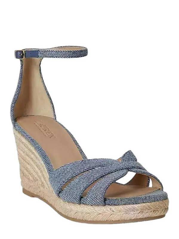 Ralph Lauren Nellie Wedge-heel Espadrilles - Blue
