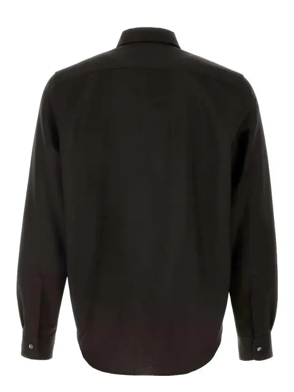 JIL SANDER Long-sleeve Button-up Shirt - Brown