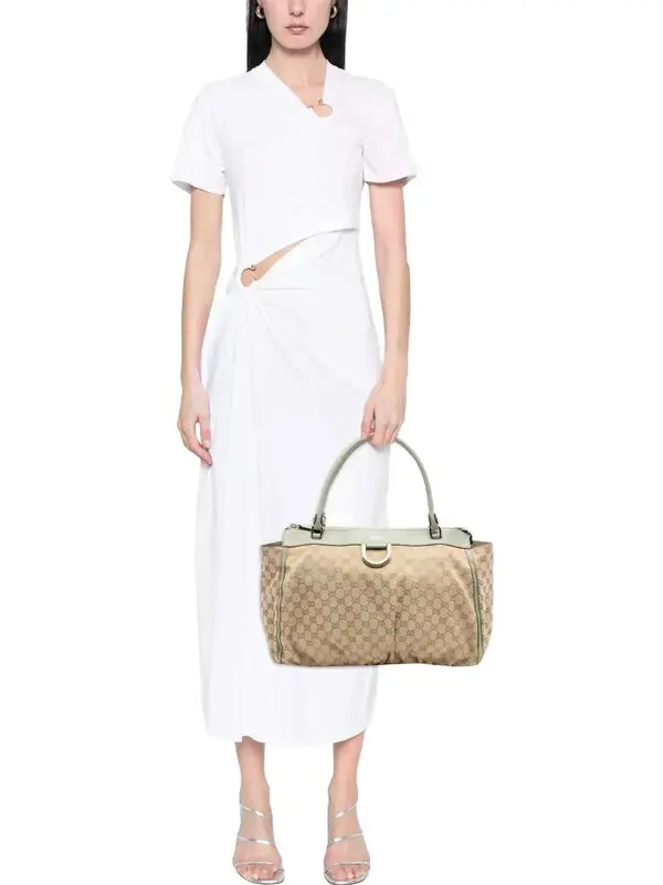 Gucci Gg Canvas Abbey D Ring Tote Bag - Neutrals