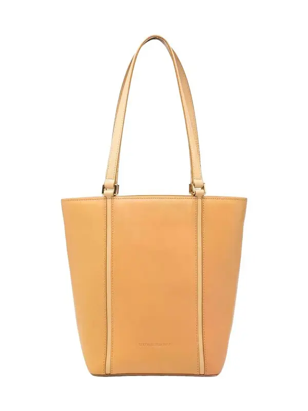 Burberry Leather Tote Bag - Brown