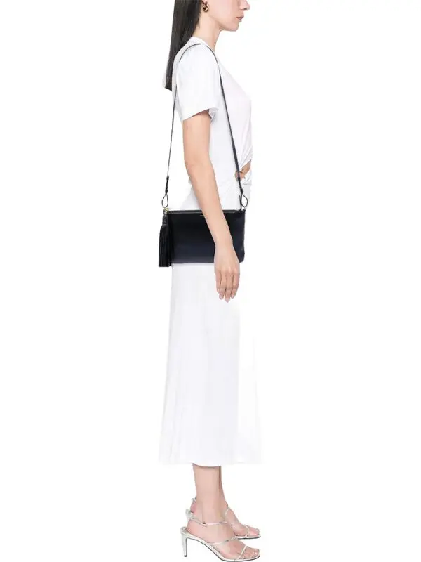Saint Laurent Leather Teen Monogram Crossbody Bag - Black