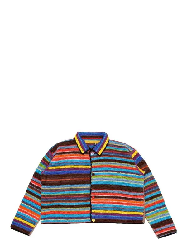 TRAVIS SCOTT X Human Made X Cactus Plant Flea Market Knitted Shirt - Blue