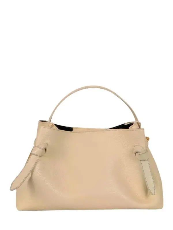 Yuzefi Knot-detail Leather Handbag - Neutrals