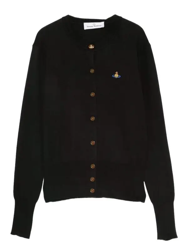VIVIENNE WESTWOOD Bea Cotton Cardigan - Black