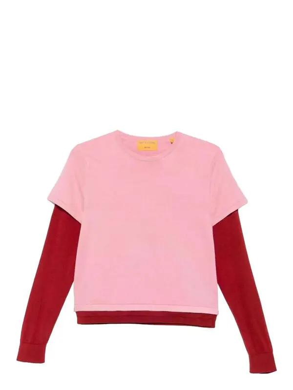 Guest In Residence Layered-effect Sweater - Pink