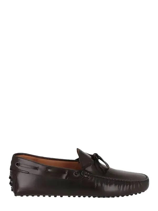 TOD'S Gommino Leather Loafers - Brown