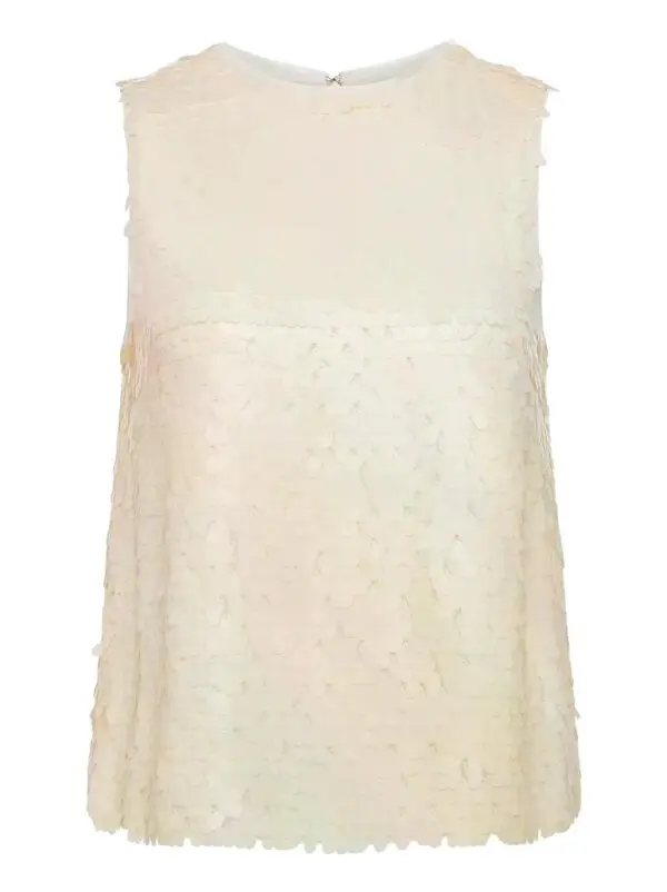 SIMONMILLER Shirley Sequin-embellished Top - Neutrals