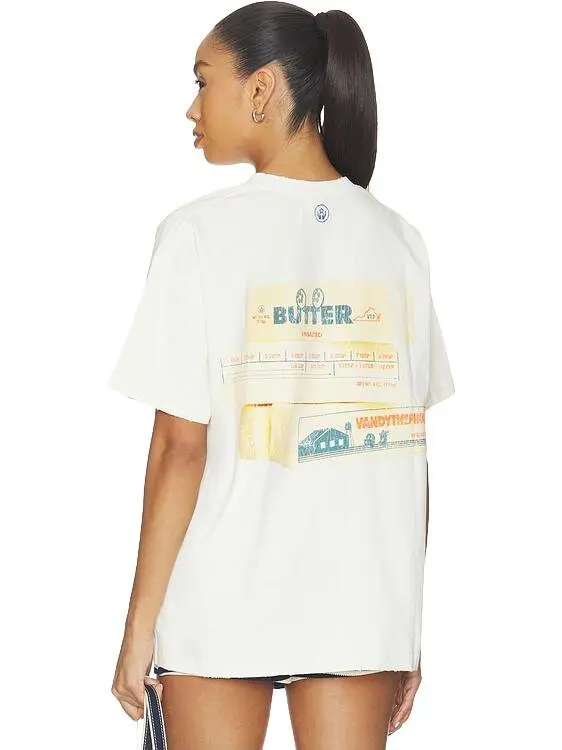 VANDYTHEPINK Butter Eye Logo Tee In . Also - Yellow