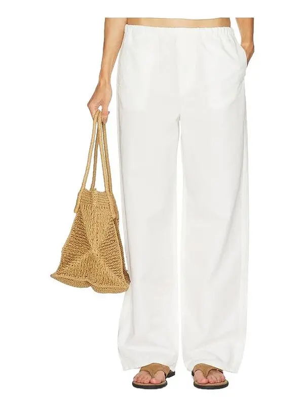 GRLFRND Kacey Pull On Wide Leg In . Also - Cream