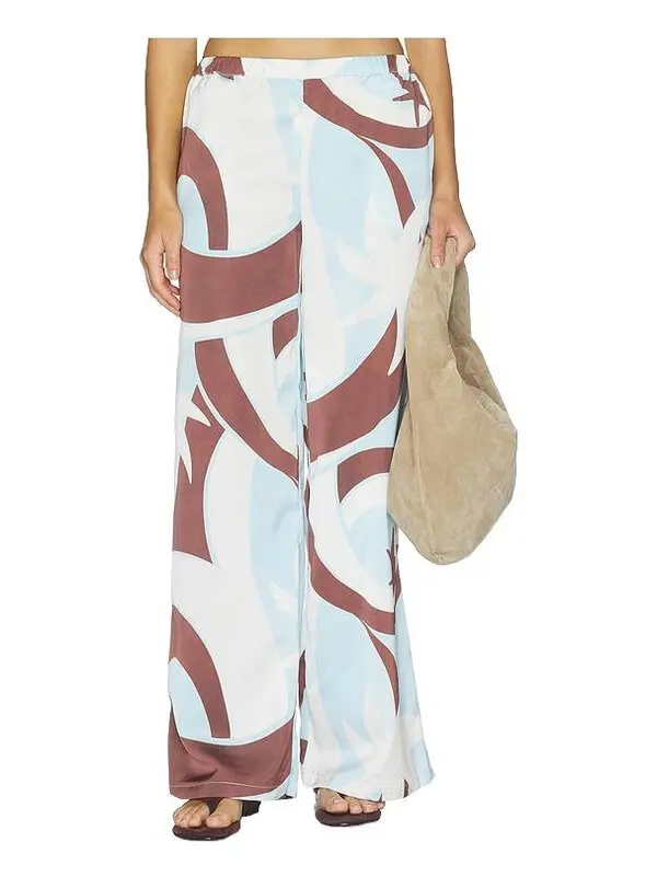 SEVEN WONDERS Kaeli Elasticated Palazzo Pant - Multi