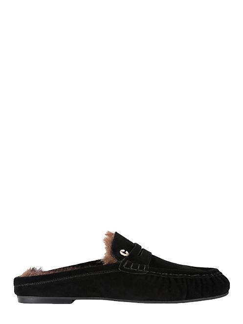 Carvela Marigold Faux-fur Suede Mules - Black