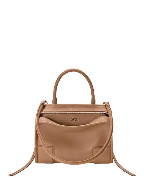 Loewe Amazona 180 Small Leather Top-handle Bag - Mocha