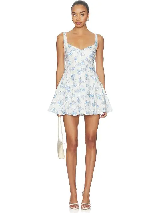 LoveShackFancy Nabi Dress - Blue