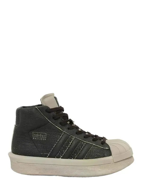 Rick Owens X Adidas Hi-top Sneakers - Black