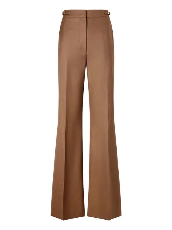 Gabriela Hearst Vesta Wool Straight-leg Pants - Brown