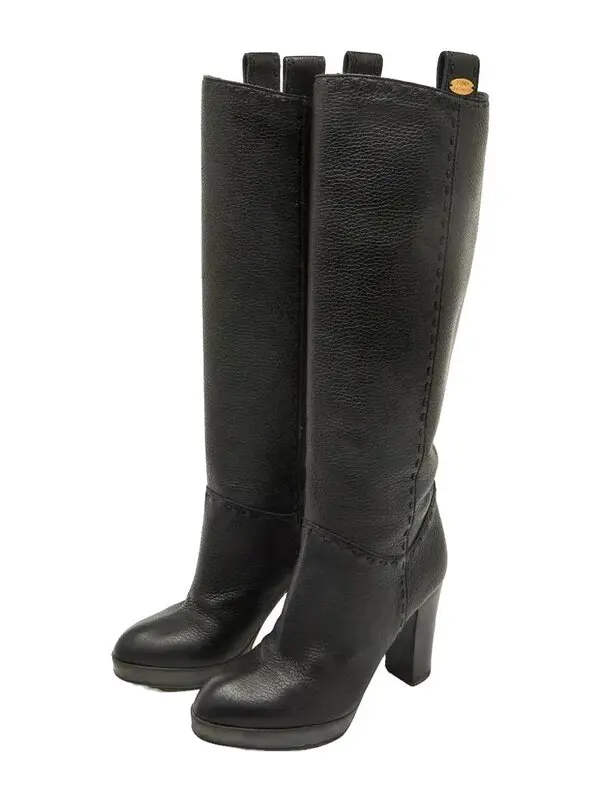 Fendi Selleria Almond-toe Boots - Black