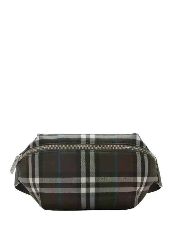 Burberry Check Belt Bag - Brown